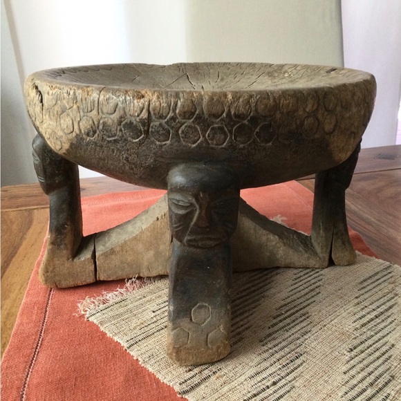Luba Tribe | Art | Vintage African Kings Stool Finely Hand Carved Folk ...